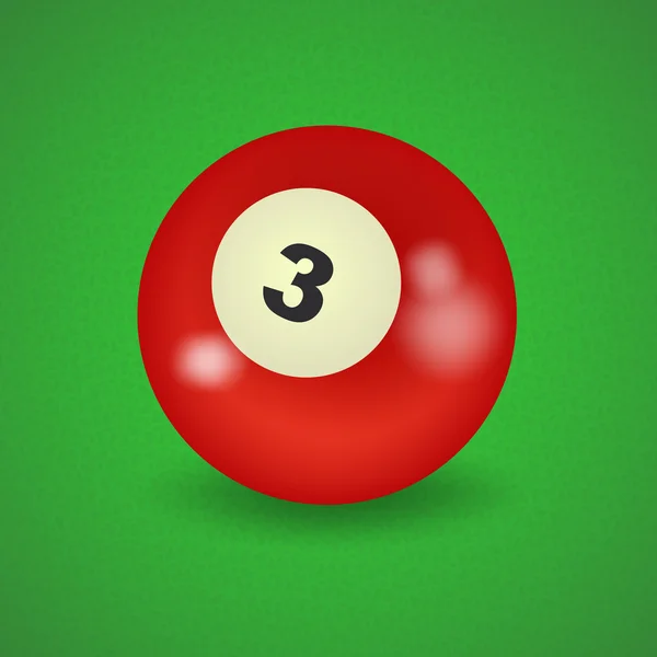 Three billiard balls on a green background Stock Vector Image by ...