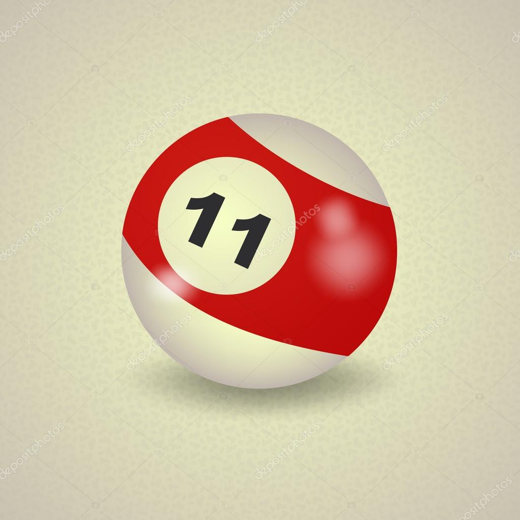 American billiard ball number 11 Stock Vector by ©Chorniy10 53184301