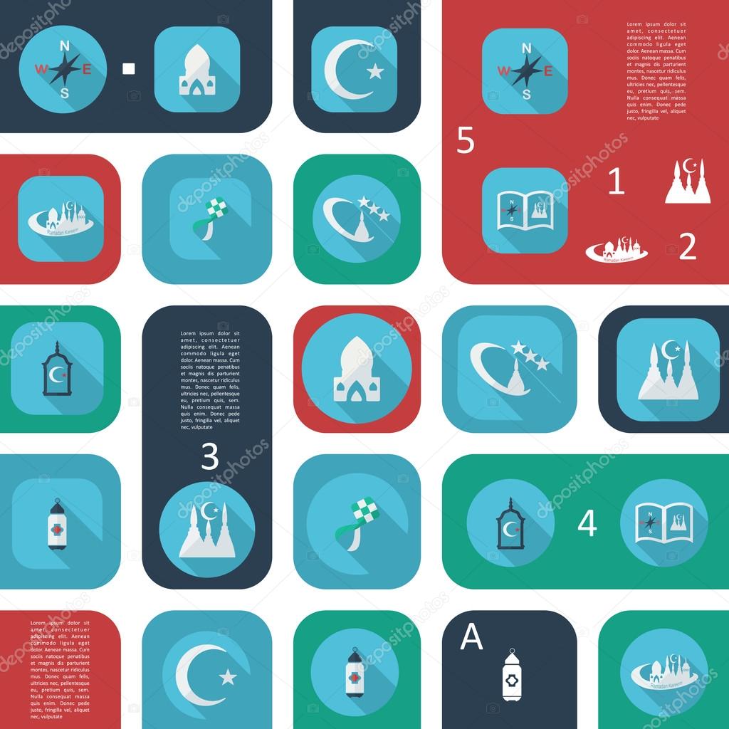 Set modern design Islamic icons Stock Vector Image by ©Chorniy10 #53184601