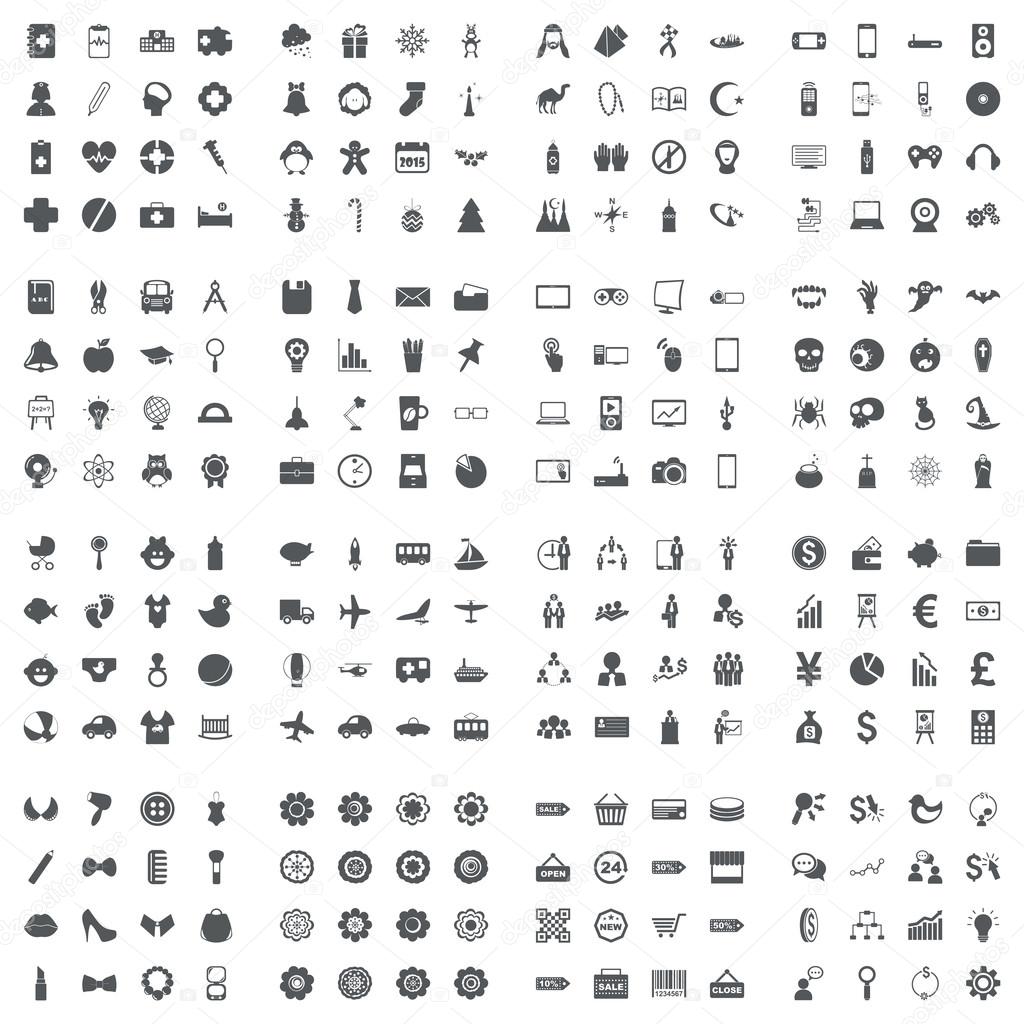 Large icons set Stock Vector Image by ©Chorniy10 #60358433
