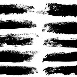 Set of grunge paint stains Stock Vector Image by ©Ola-Ola #10077629