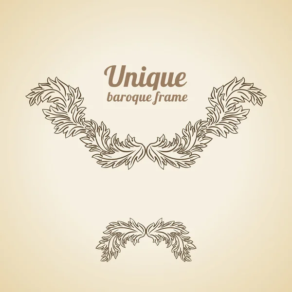 Baroque engraving floral design Stock Vector Image by ©Tueris #70786005