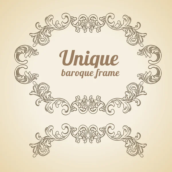 Baroque engraving floral design Stock Vector Image by ©Tueris #70786005