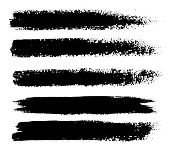 Black vector brush strokes collection — Stock Vector © foxiedelmar ...