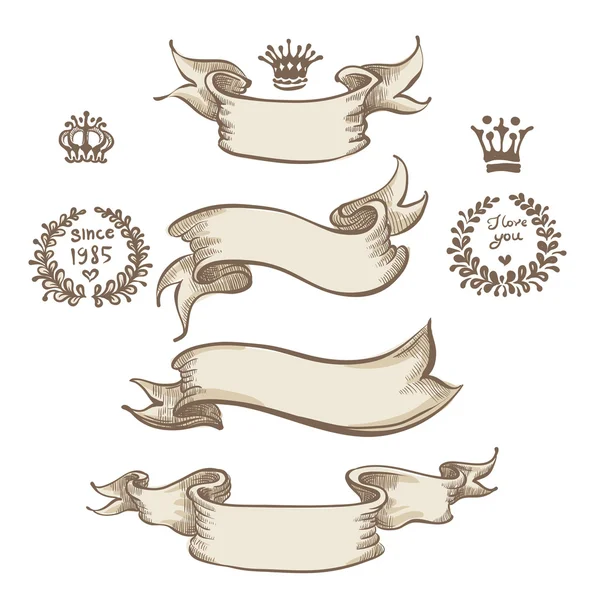 Vintage Ribbon Banners Vector Collection — Stock Vector © digiselector ... Vintage Ribbon Banners Vector Collection — Stock Vector © digiselector ...