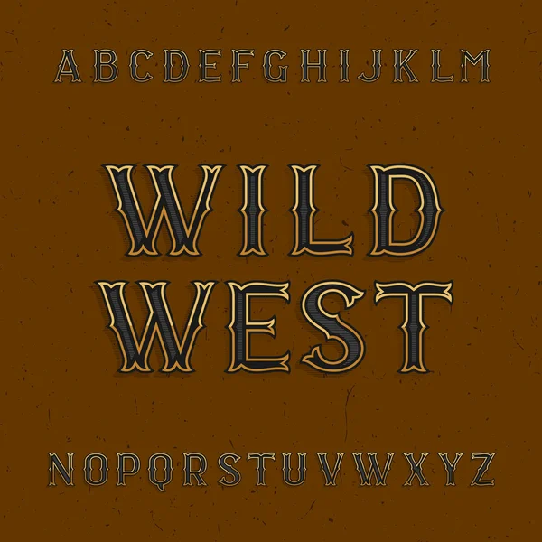 Retro alphabet vector font. — Stock Vector © Epifantsev #80055496