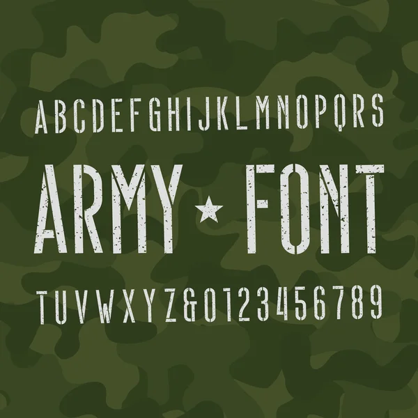 Military Font Numbers