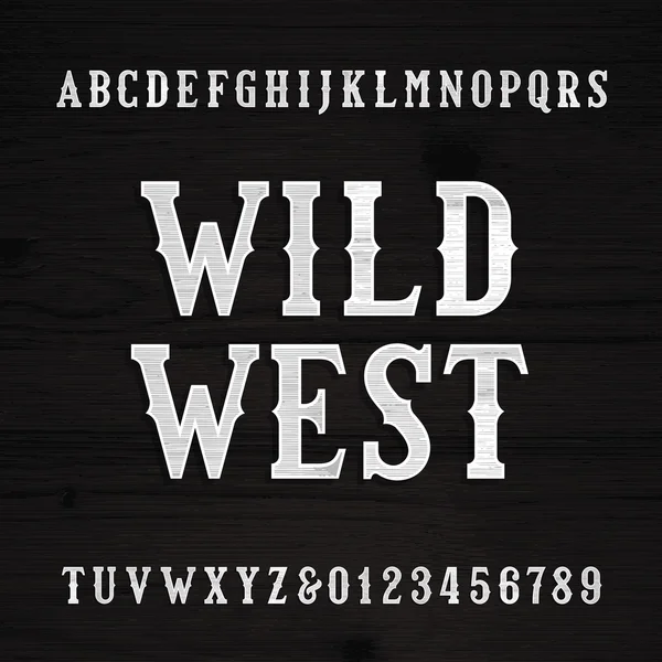 Wild west font Vector Art Stock Images | Depositphotos