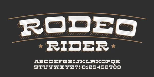 Rodeo font Vector Art Stock Images | Depositphotos