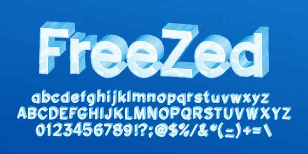 Frozen Clump Alphabet Font Cartoon Ice Letters Numbers Symbols ...