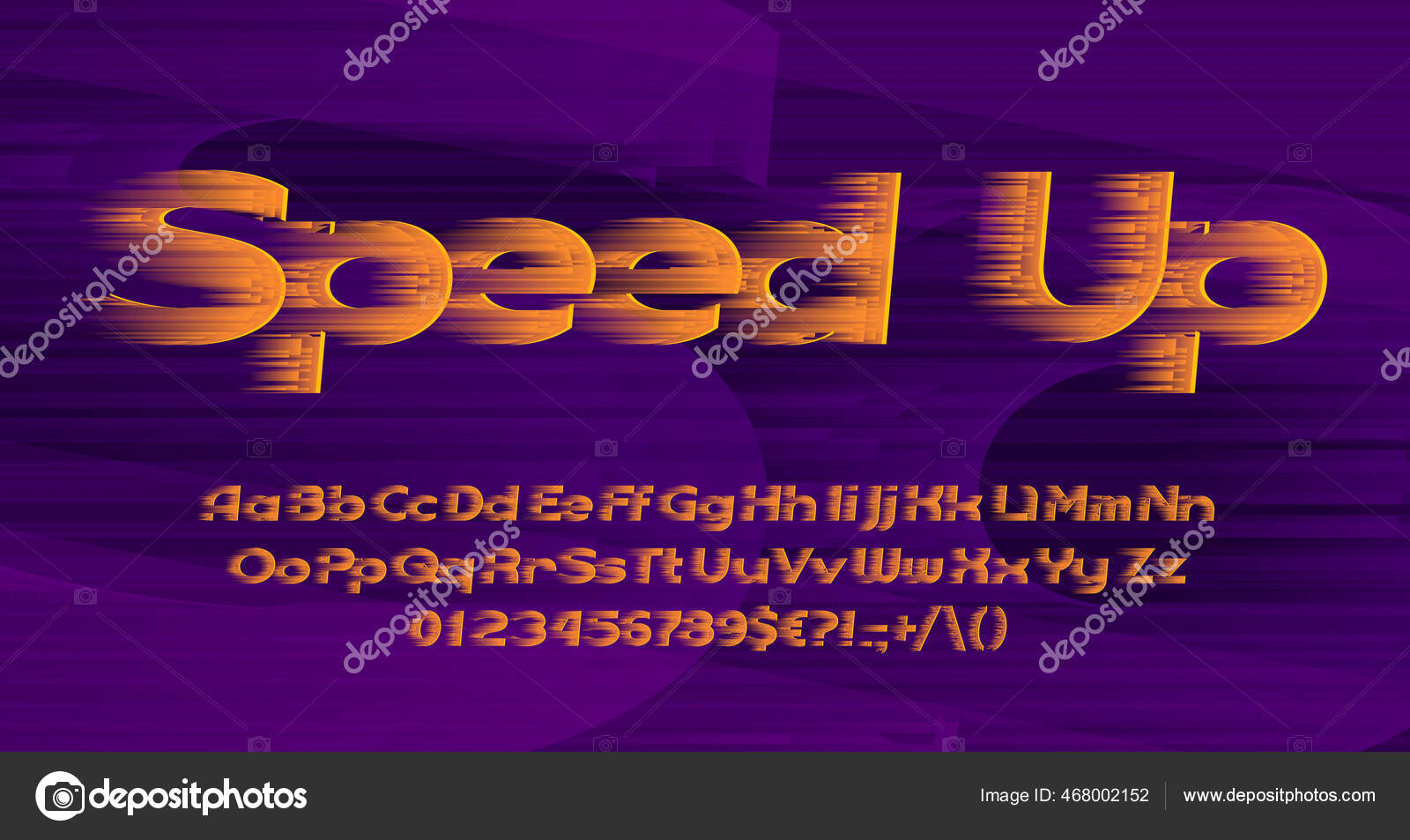 Speed Alphabet Font Fast Speed Effect Letters Numbers Symbols Uppercase ...