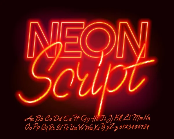 100,000 Orange neon font Vector Images | Depositphotos