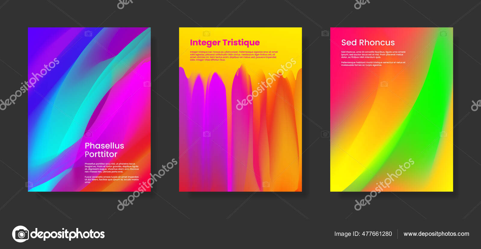 Colorful Abstract Vector Poster Cover Templates Stock Vector ...