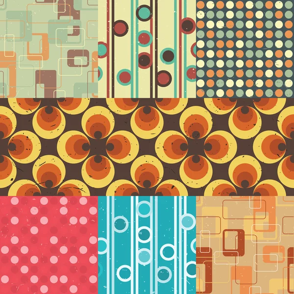 Set of outline design frames on seamless floral backgrounds Stock ...