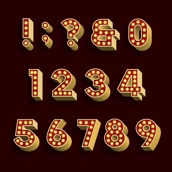 Retro Light Bulb Alphabet Vector Font. Part 2 of 3. Letters N - Z ...