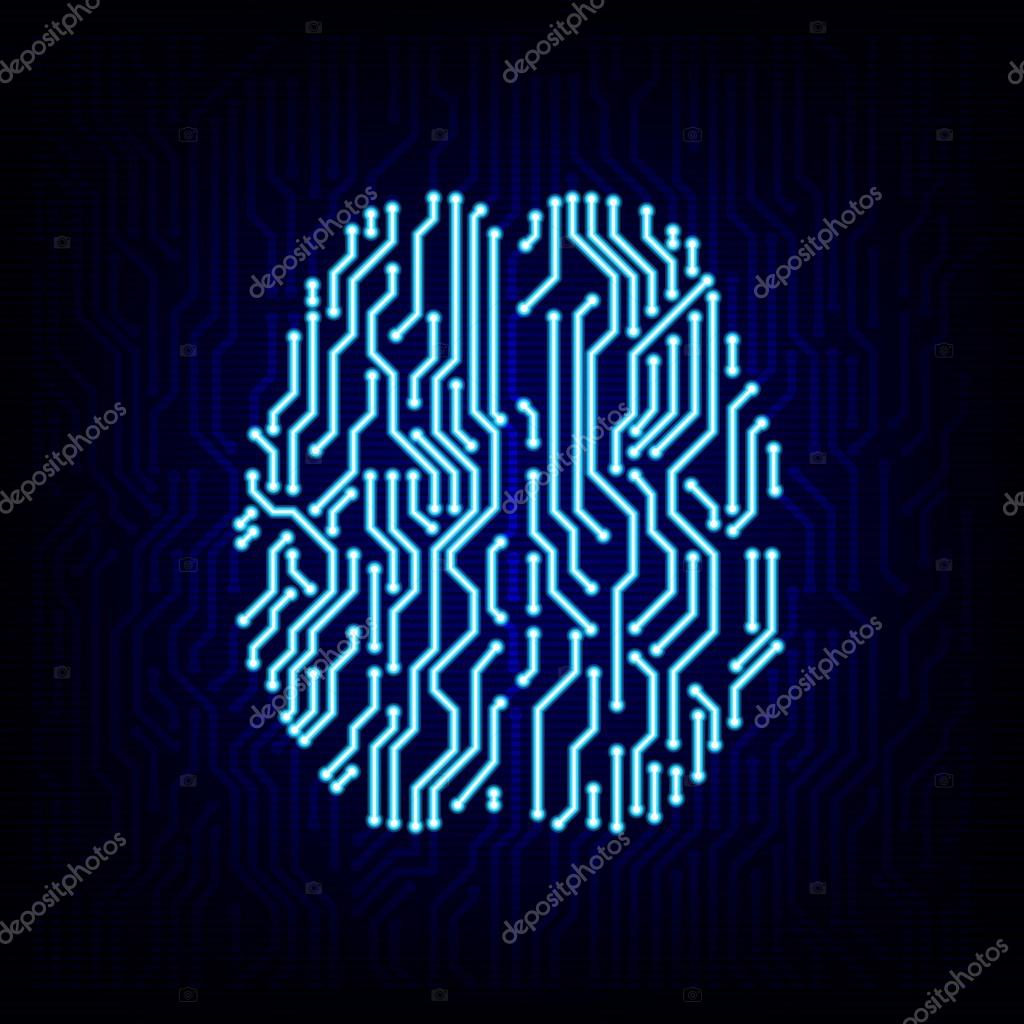 Circuit board brain concept. Vector illustration. — Stock Vector ... Circuit board brain concept. Vector illustration. — Stock Vector ...