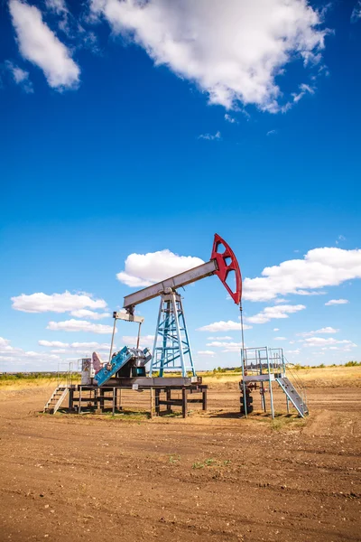 Oil pump in outdoors field - Stock Image - Everypixel