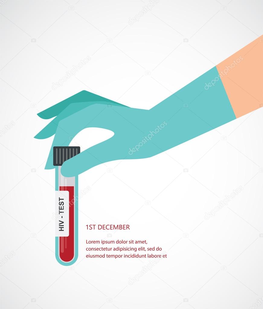 Una bolsa de donación de sangre con tubo en forma de cinta roja de SIDA ...