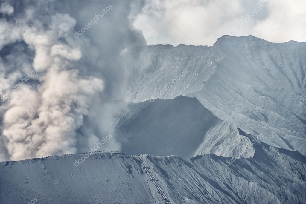 Activity at Mount Bromo — Stock Photo © manjik #97048566