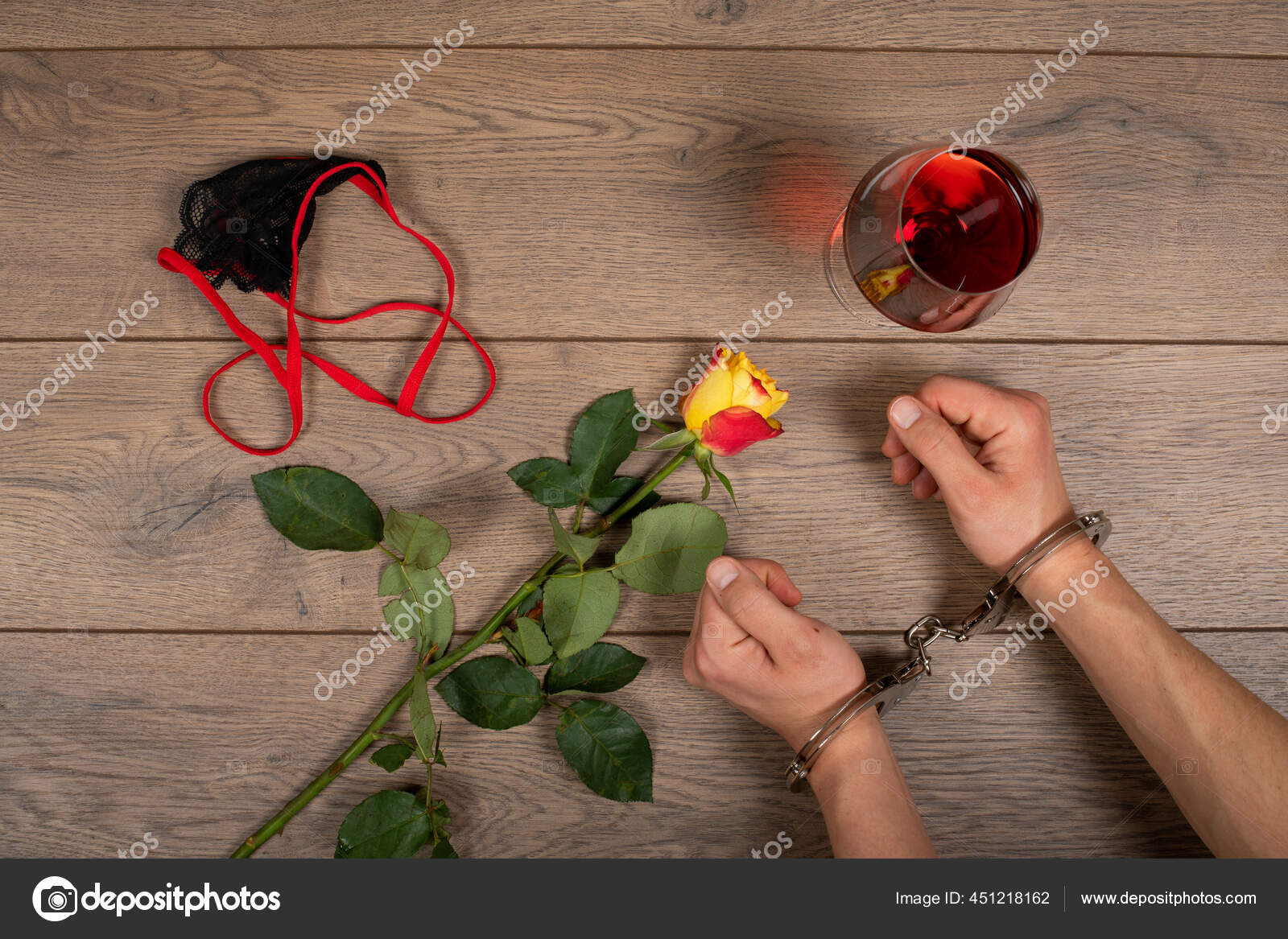 Handcuff And Rose Red