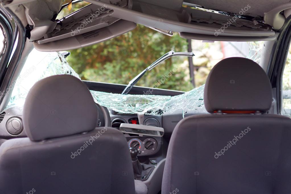 Damaged car interior Stock Photo by ©ocskaymark 97675764