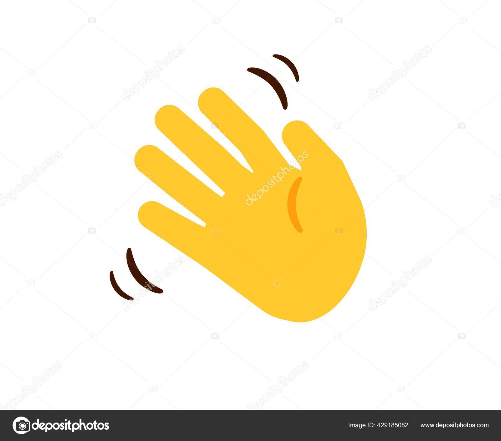 Mano agitada. Mano humana en movimiento de dibujos animados. Gesto de ...