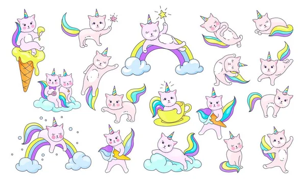 Kawaii Wannabe Unicorn Clipart Set Stock Vector Image by ©marklys ...