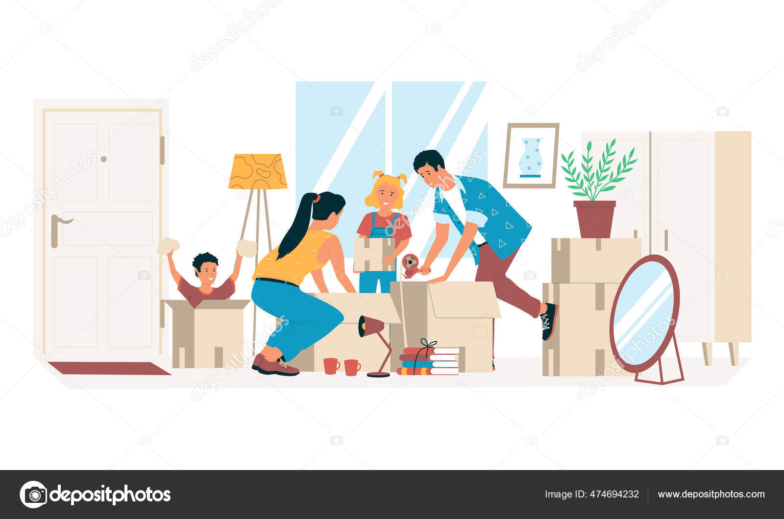 House Moving Cartoon