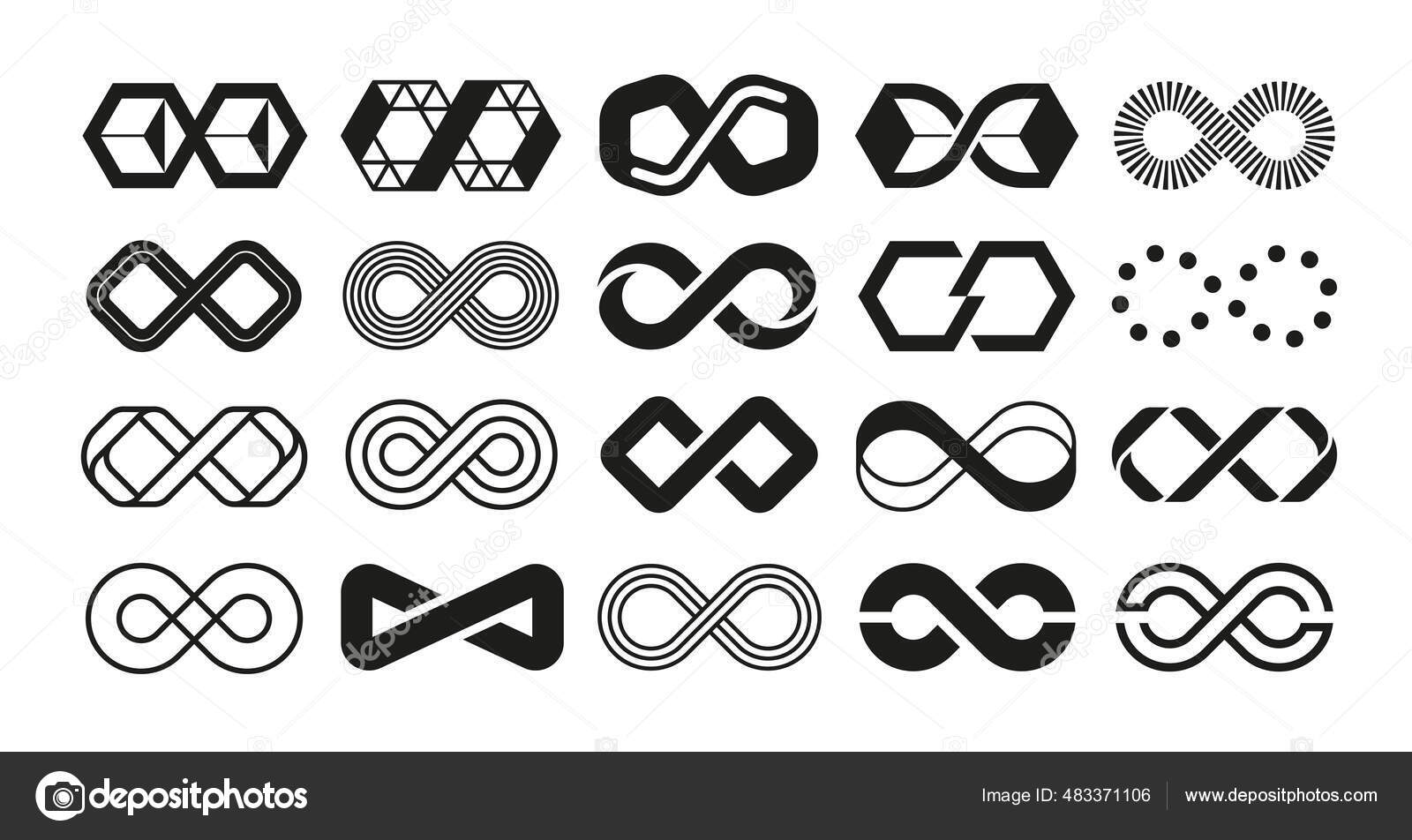 Loop logo. Infinity geometric shape for business emblem. Endless ...