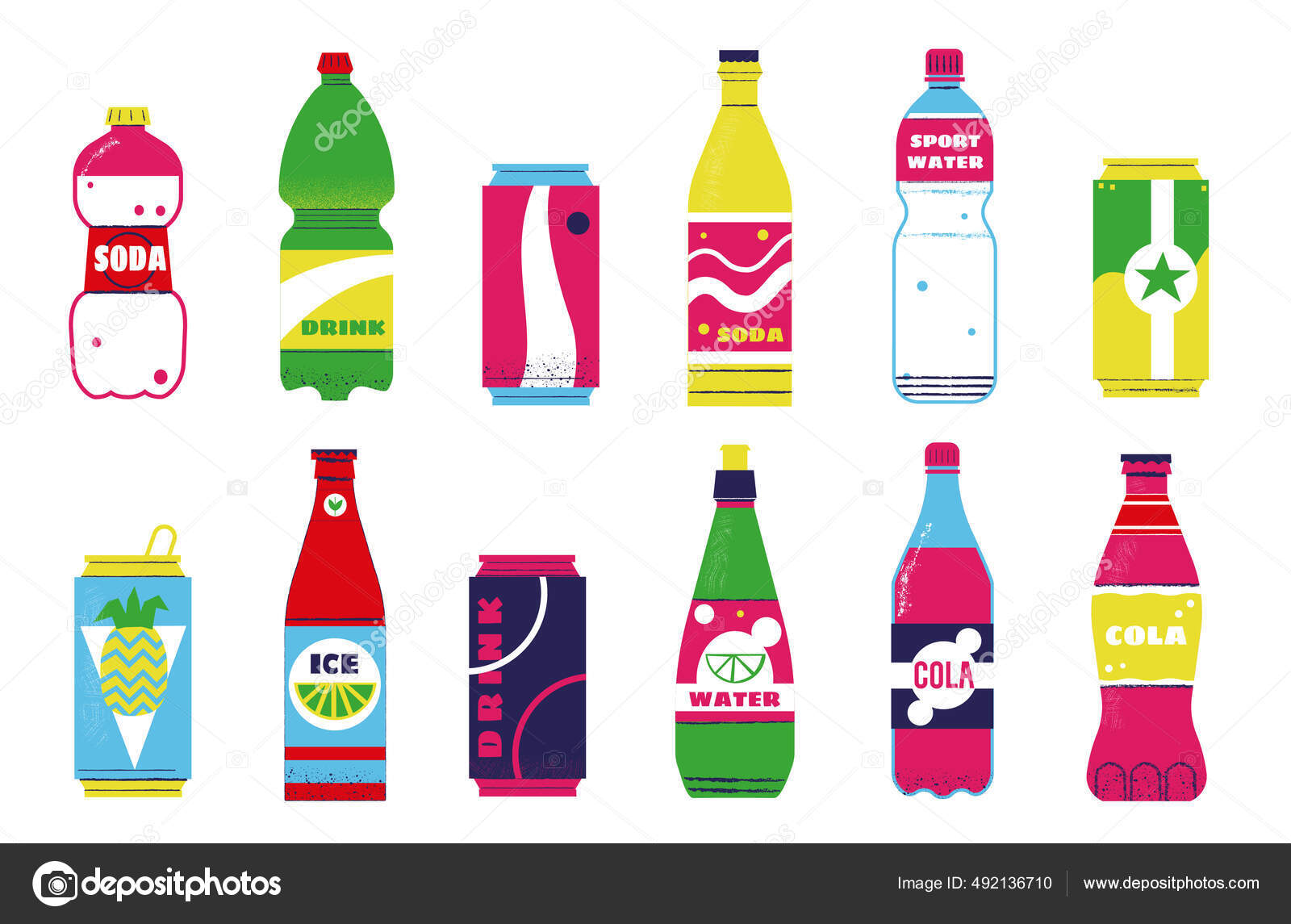 Plastic Soda Bottle Clip Art