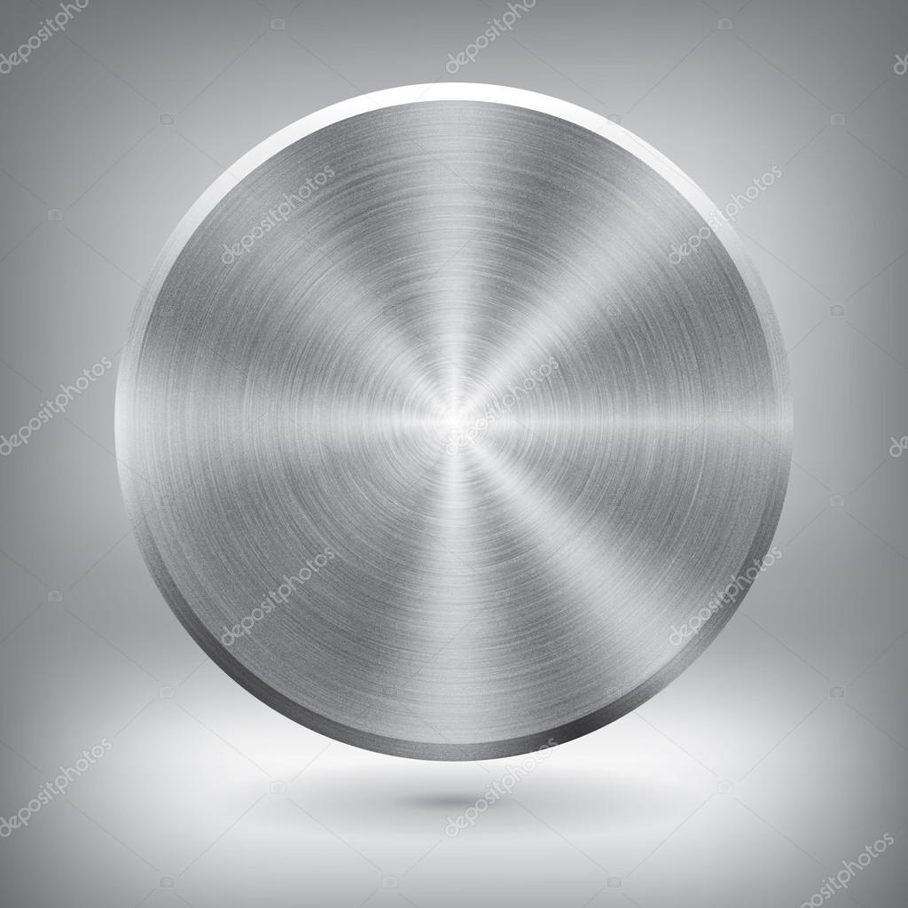 Metal button, vector metallic texture, round element for you project ... Metal button, vector metallic texture, round element for you project ...