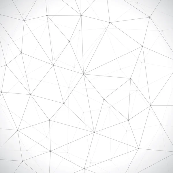 Abstract vector background, geometry, lines and points with numbers ...