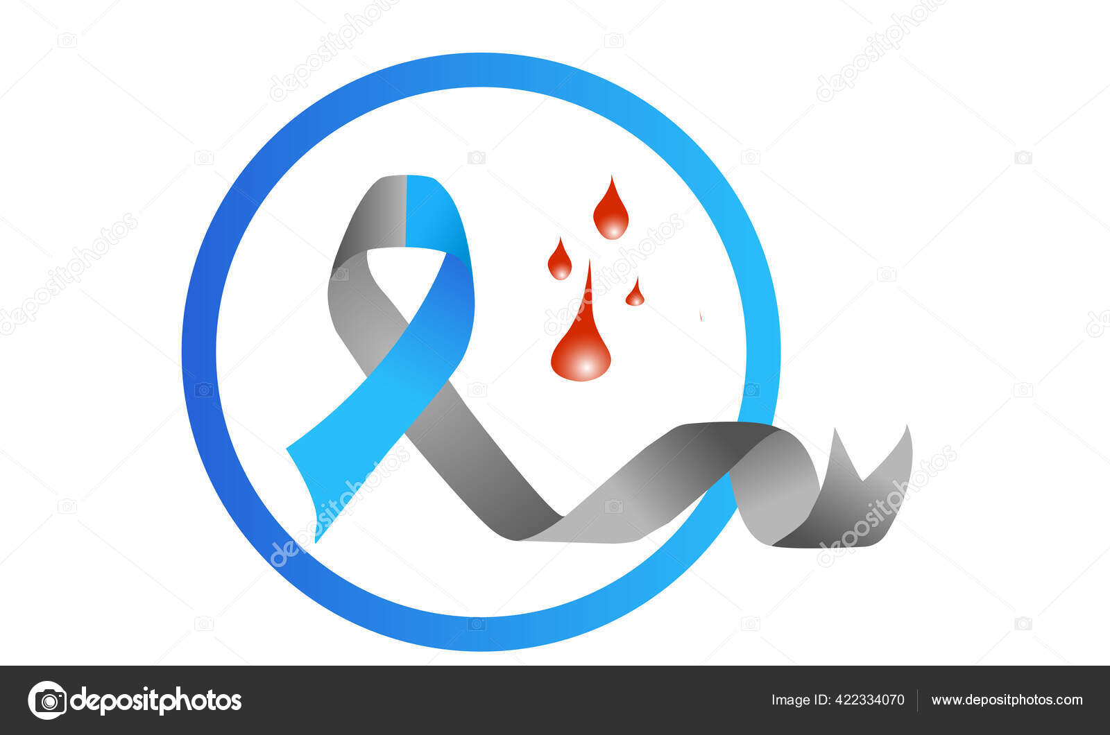 Red Diabetes Awareness Ribbon