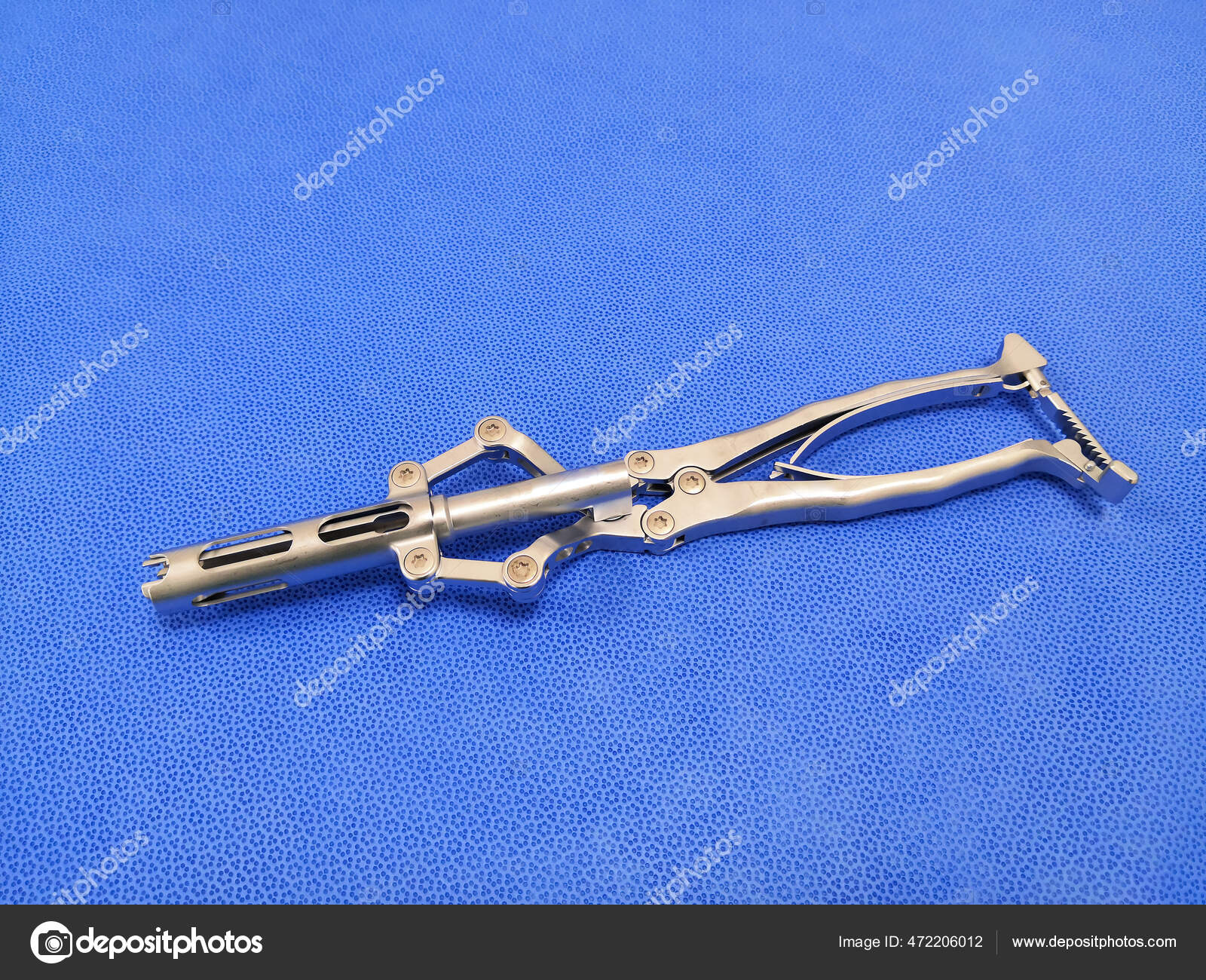 Closeup Image Spinal Surgical Instrument Beale Rod Reducer Short ...