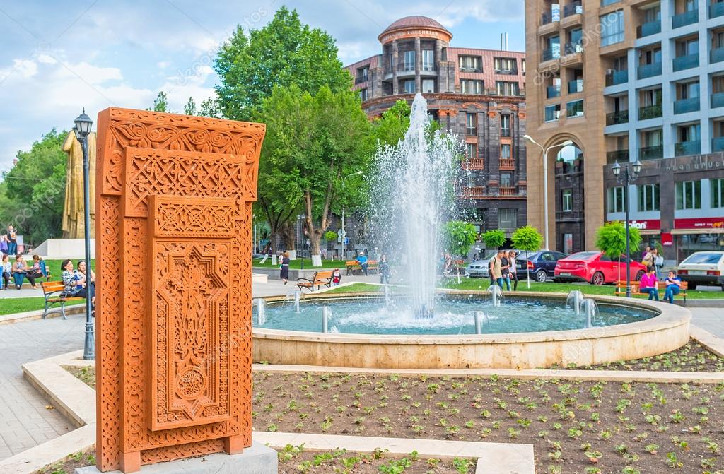 The Khachkar on Exhibition – Stock Editorial Photo © efesenko #117335110