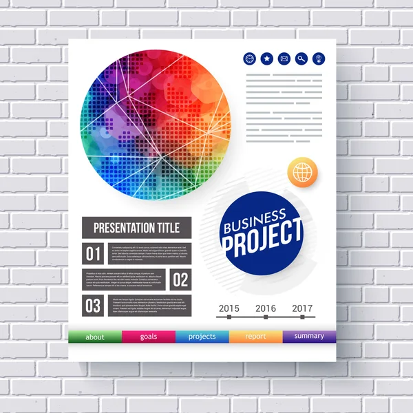 Eye-catching vector design for a Business Project - Stock Image ...
