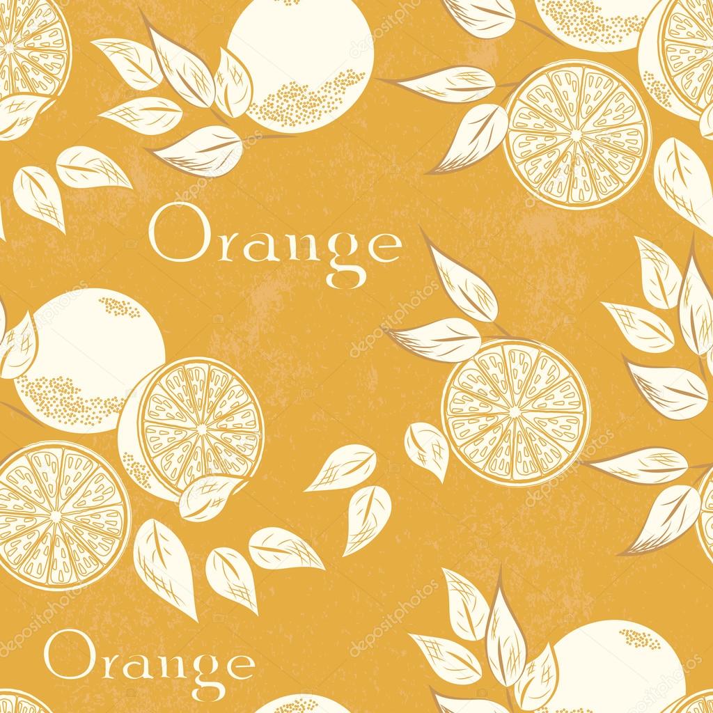 Orange seamless pattern Stock Vector by ©Liddiebug 67152285