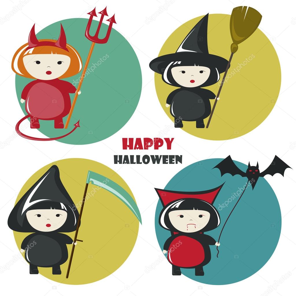 Cute Halloween Costume Clipart