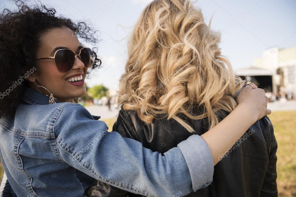 Two friends starting their best party — Stock Photo © gpointstudio ...