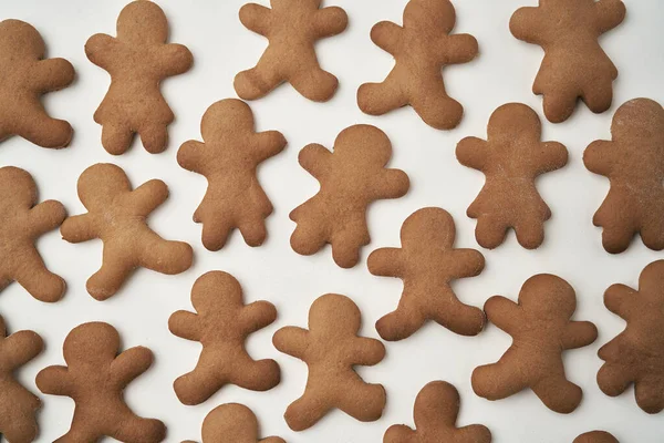 Top View Gingerbread Man Face Masks Stock Photo by ©gpointstudio 430544214