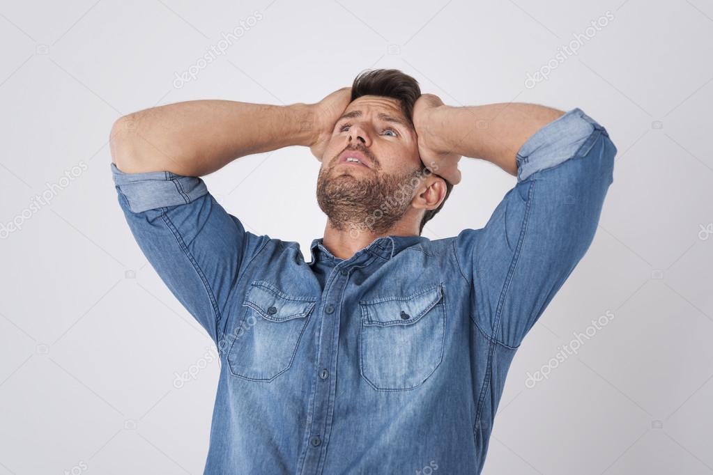 Man making a mistake — Stock Photo © gpointstudio #61692119