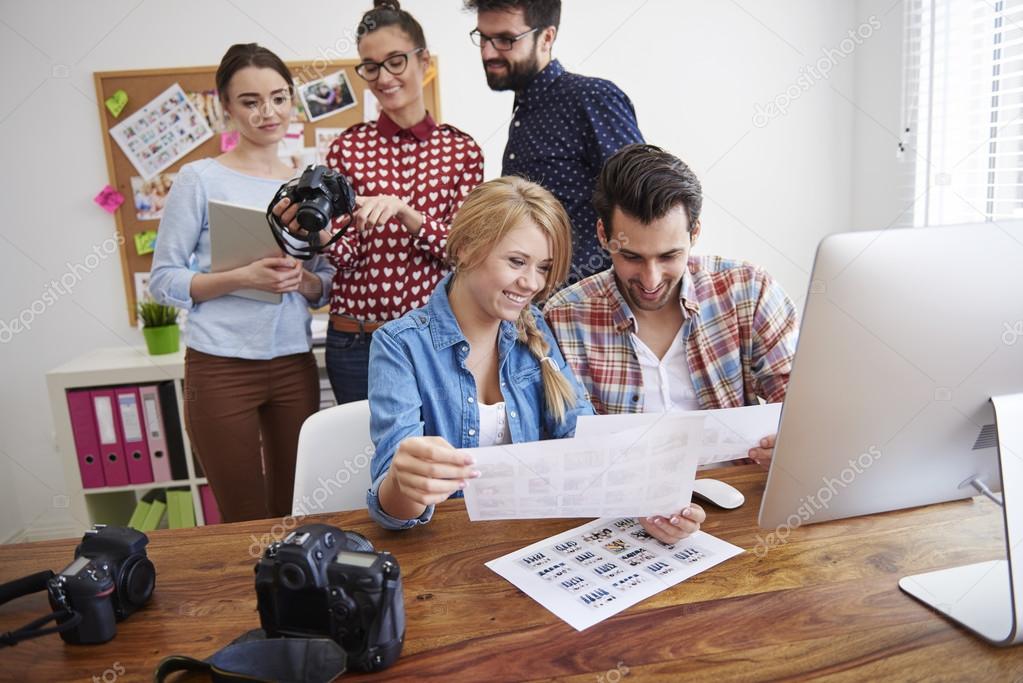 Creativity team working together — Stock Photo © gpointstudio #70885671