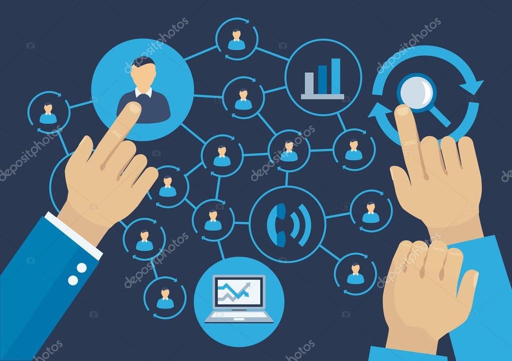 Political network concept illustration Stock Vector Image by ©mikkolem ...