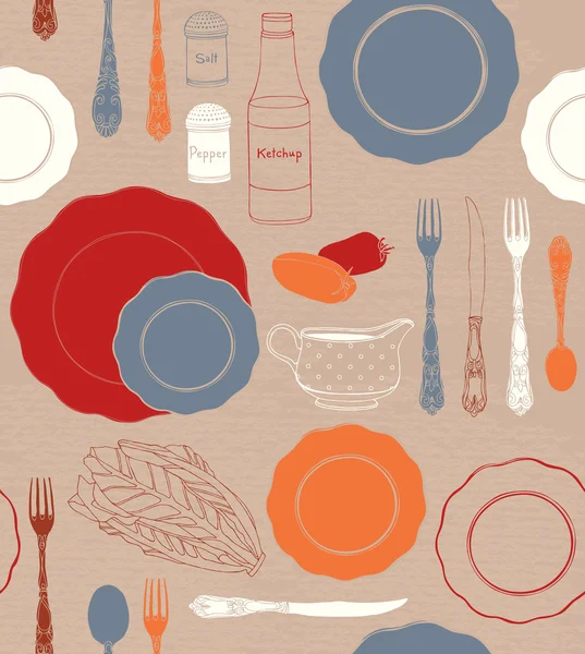 Kitchen utensils and food. Cookware, home cooking background. Stock Vector Image by ©zolsssa ...