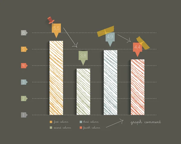 Sample chart for infographics. — Stock Vector © Kubko #31551029