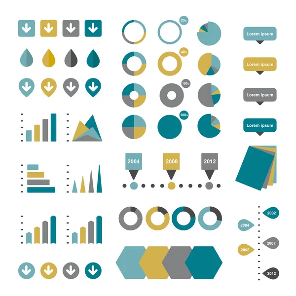 Infographic Elements.Big chart set icon. — Stock Vector © mocoo2003 ...