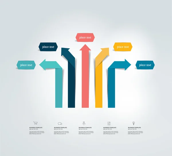 Infographics Flowchart Colored Shadows Scheme Stock Vector by ©Kubko ...