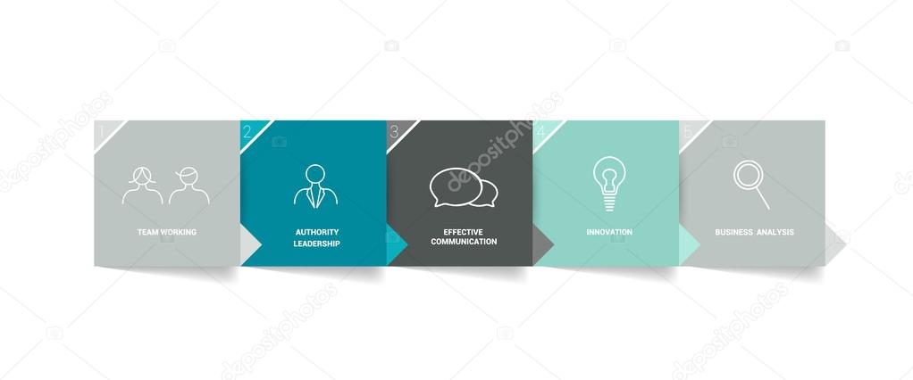 Square template diagram. Flat vector tab. Stock Vector by ©Kubko 64606345