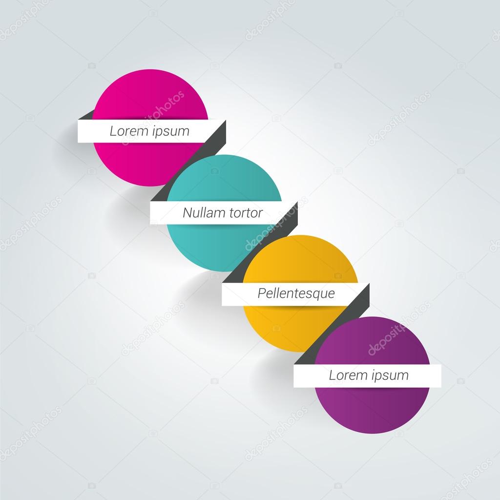 Step by step template. Stock Vector by ©Kubko 64606459