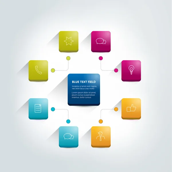 Flow chart scheme. Infographics elements. Vector design. — Stock Vector ...